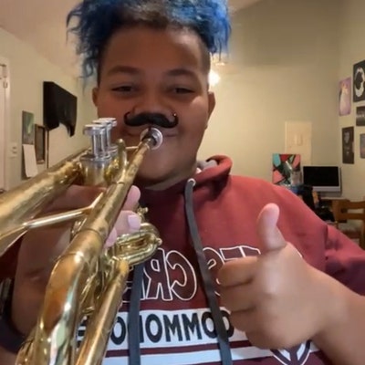 Clip-on Mustache for Brass Mouthpieces Gift for Trumpet, Trombone ...