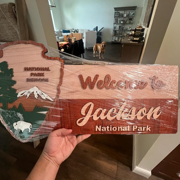 National Park Welcome Sign 3D, Personalized National Park Sign, Custom ...