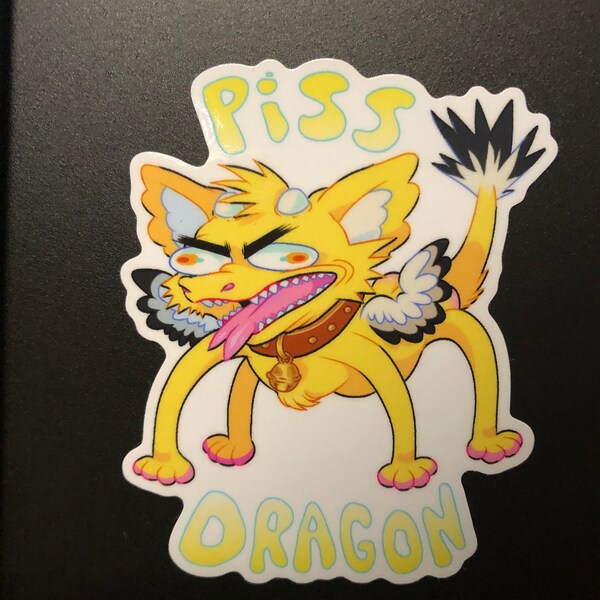 Piss Dragon Sticker - Etsy