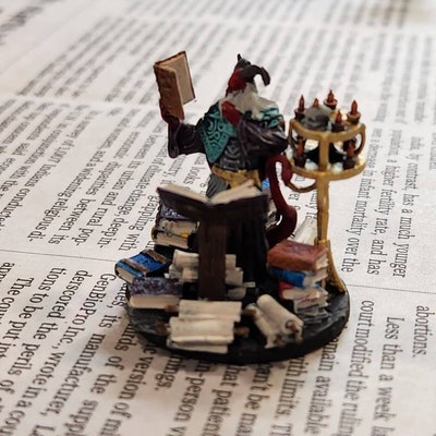 Tiefling Wizard Order of the Scribes Miniature28mm,32mm,54mm 75mm100mm ...