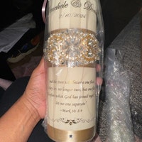 Gold Unity Candle Set Gold Wedding Unity Candles Black Wedding Candle ...