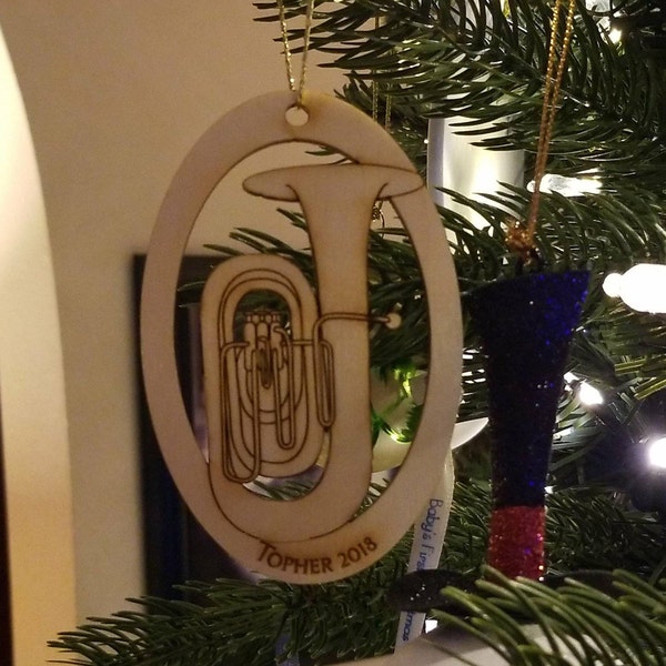 Personalized Personalized Tuba Christmas Ornament - Musician Christmas ...