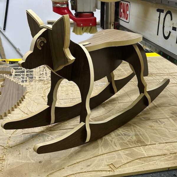 Triceratops Kids Rocking Horse - Etsy