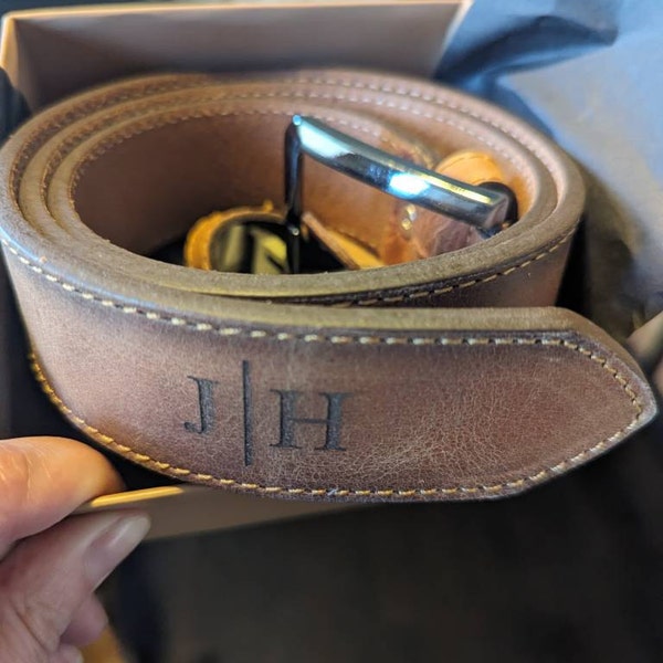 Personalized Handmade Belt for Dad, Christmas Gift for Him, Gift for ...