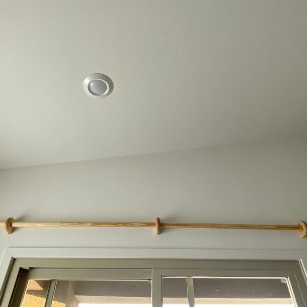 Minimal MAPLE Curtain Rod Bracket, Non-toxic Finish, Curtain Rod ...
