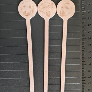 Signature Dog Drink Stir Stick I Do Too Wood Engraved | Etsy