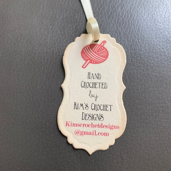 Hand Knit Tags - Set of 15 - Personalized - Store Tags - Handmade ...