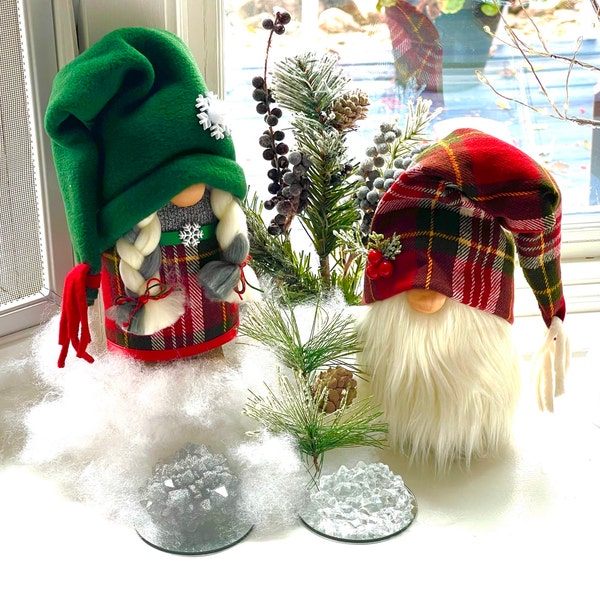 Holiday Gnome Couple Christmas Gnome Family, Gnome Decor, Christmas ...