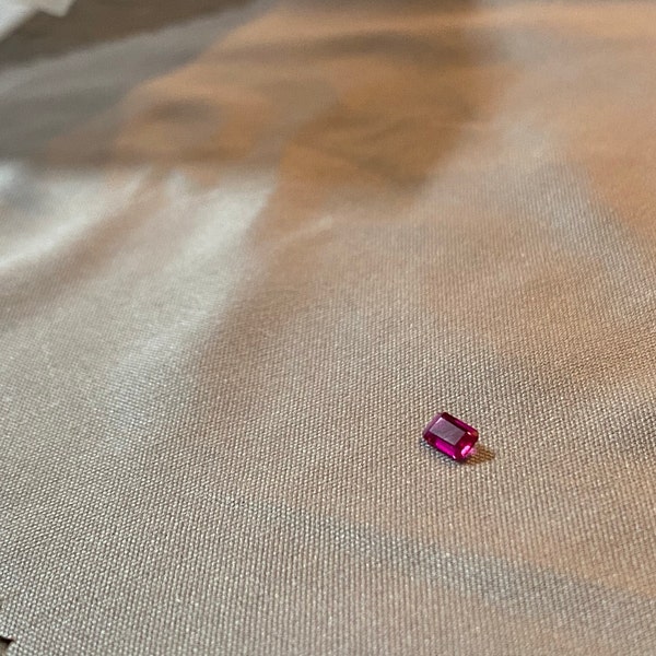 Emerald (octagon) Lab Grown Ruby - Etsy