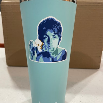 3 In. Paul Mccartney the Beatles Teal and Blue Matte Vinyl Sticker - Etsy