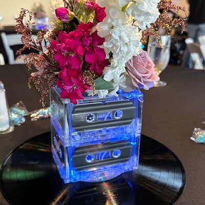 CD Case Centerpiece, CD Centerpiece, Lamp or Nightlight. 80's/90's or ...
