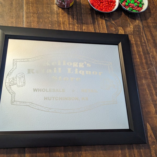 Custom Personalized Mirror, Large Mirror, Personalized Bar Mirror ...