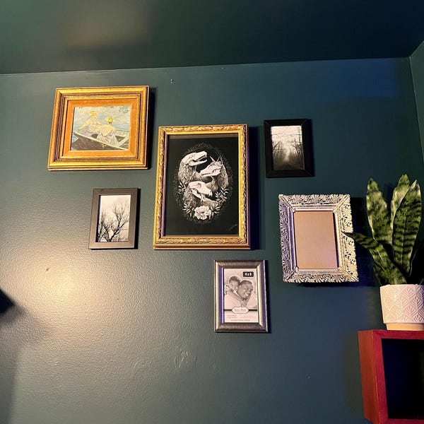 Celestial Raven Bird Wings Illustration Art Painting Print, Astrology ...