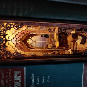 DIY Booknook Kit Book Nook Diorama Miniature Assembly Wooden - Etsy