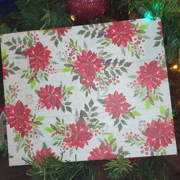 Advent Calendar Book SVG & Digital Paper Set | Digital File | Advent ...