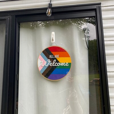 All Are Welcome Sign - Etsy