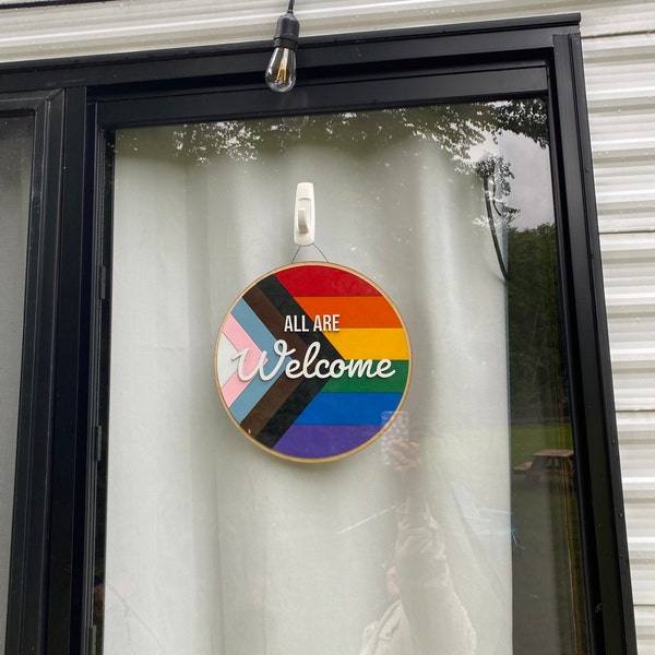 All Are Welcome Sign - Etsy