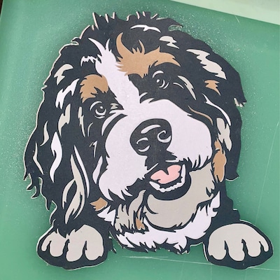 Mini Golden Doodle, Dog Face Vector Svg Files for Cricut, Vector ...