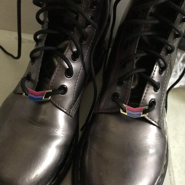Bisexual Lace Locks — Small Subtle Gay Pride Shoelace Shoe Dubrae ...