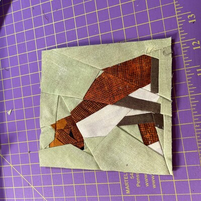 Red Fox Paper-piecing Quilt Pattern, PDF - Etsy
