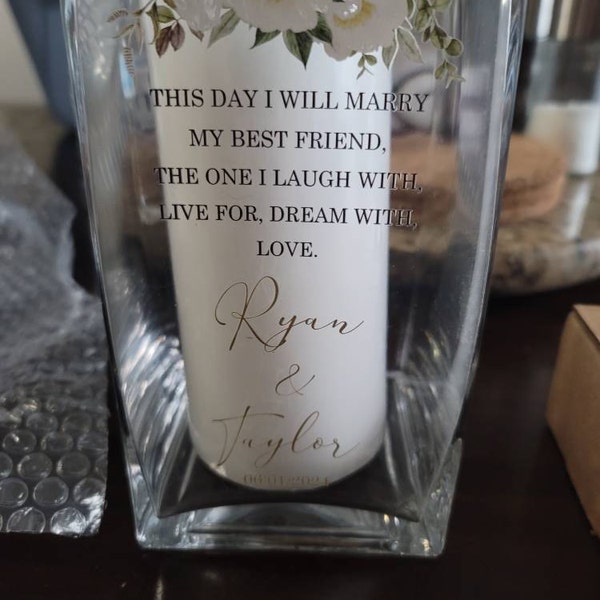 Custom Unity Set for Wedding, Unity Set Personalized, Handmade Unity ...