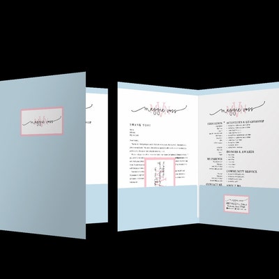 Elsa Sorority Resume, Cover & Photo Collage CANVA Templates - Etsy