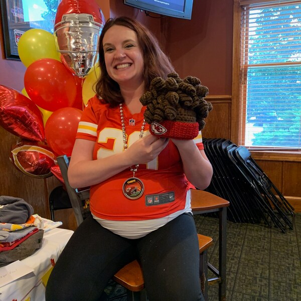 Football Inspired Hats/crochet Hats/mahomes Mohawk/ Kansas City ...