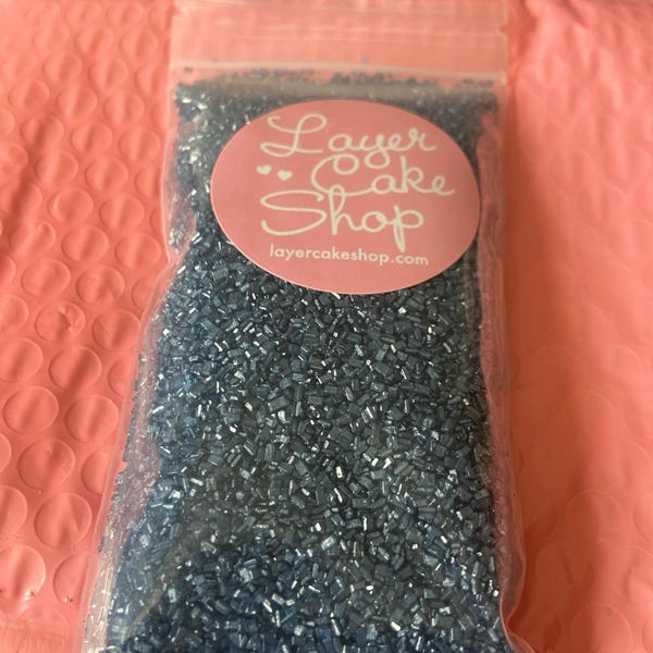 Teal Sanding Sugar Bright Turquoise Sprinkles for Decorating Cupcakes ...