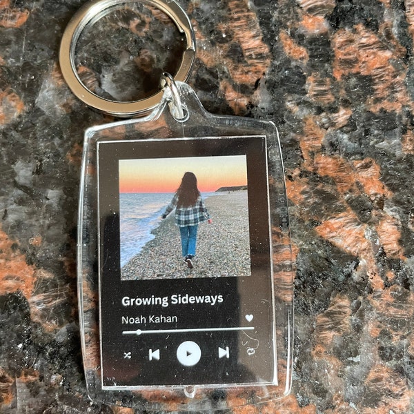 Personalized Song Keychain, Custom Music Keychain, Custom Anniversary ...