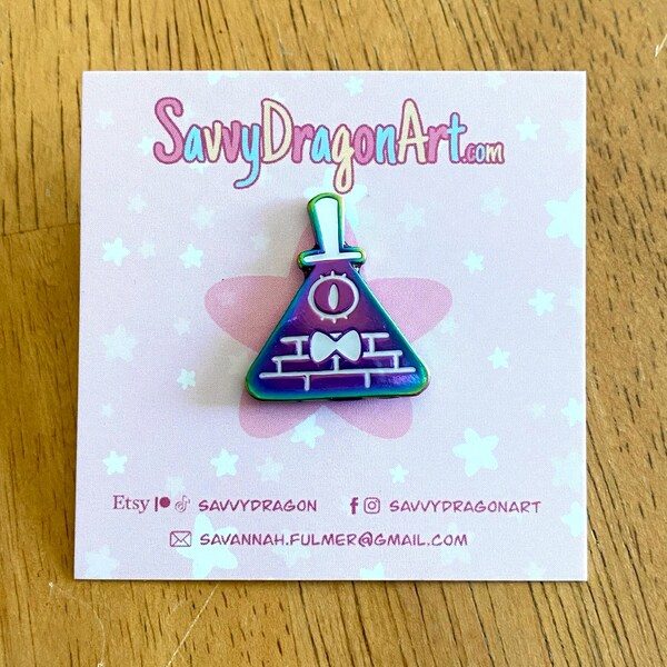 Bill Cipher- Weirdmageddon - Hard Enamel Pin Gravity Falls Adorable ...