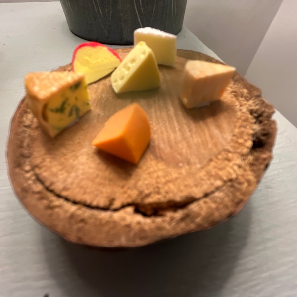 1:12 Scale 6 Mixed Cheese Slices Dolls House Miniatures Food Accessory ...