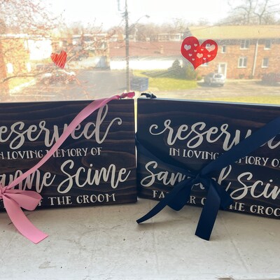 Mother of the Bride in Loving Memory Wedding Sign - Etsy