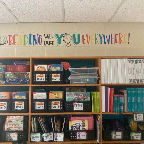 Reading Will Take You Everywhere Decal | Classroom Vinyl | Library Wall ...