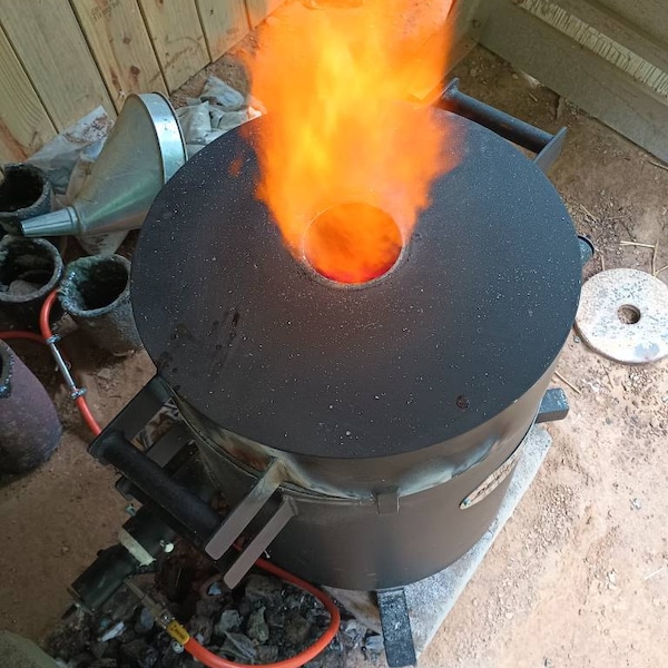 DFPPROF (DEVIL-FORGE) Gas Propane Burner (90,000 Btu) Forge Furnace ...