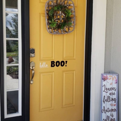 Halloween Front Door Vinyl Decal Boo Decal Boo Halloween - Etsy