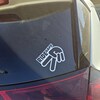 Ride Safe Biker Wave 2 Fingers Down Motorcycle Wave Sticker - Vinyl ...