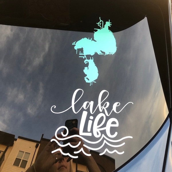 Custom Lake Decal - Etsy