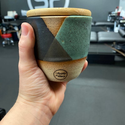 Handmade Ceramic Keep Cup/tumbler blue and White Made in - Etsy Australia