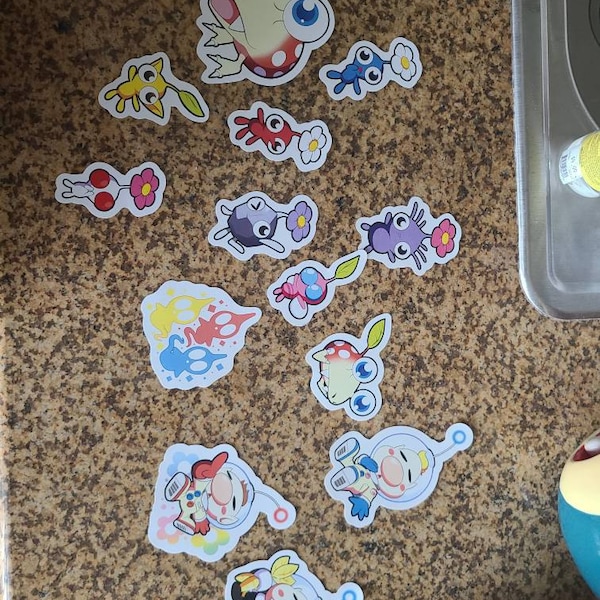 Pikmin Chibi Sticker Set - Etsy