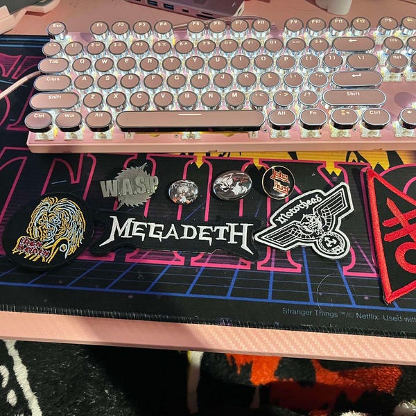 Eddie Munson Vest Patches and Pins screen Accurate COMPLETE Set ...