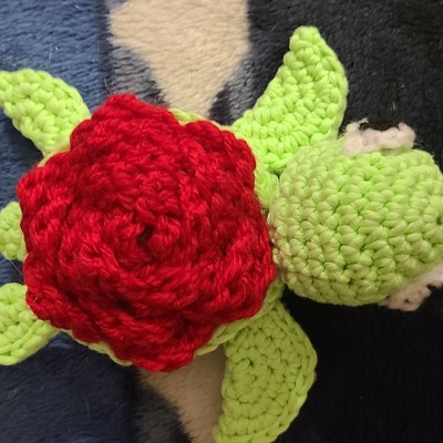 Rose Turtle Crochet Pattern PDF Download Beginner Friendly - Etsy