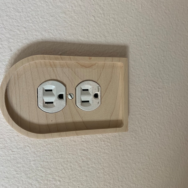 Modern Wood Wall Outlet Switch Cover Plate - Etsy