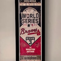 Customized 2017 World Series Houston Astros Oversize Vintage Ticket ...