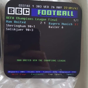 Personalised Retro Ceefax Football Match Result Teletext Mug - Etsy