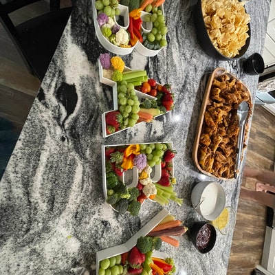 Fillable Letters Numbers Trays for Charcuteries Candies Sweets Baked ...