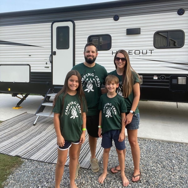 Camping Crew Shirt, Family Camping Gift, Happy Camper Shirt, Camping ...