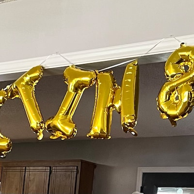 16 Rose Gold Custom Balloon/banner Rose Gold Letter - Etsy