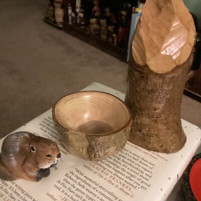 Small Box Made From a Beaver-chewed Log - Etsy
