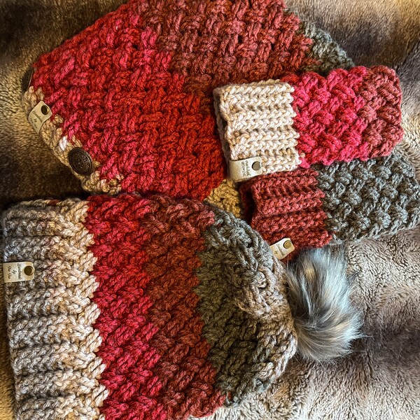 10 Crocheted With Love Ultrasuede Labels // Tags for Knitting and ...