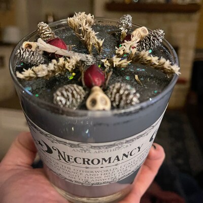 Necromancy Otherworld Candle, Spirits, Ghosts, Day of the Dead, Samhain ...